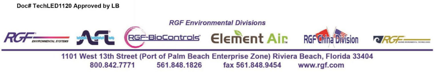 HALO-LED® Whole Home In-Duct Air Purifier - RGF Environmental Group RGF ...